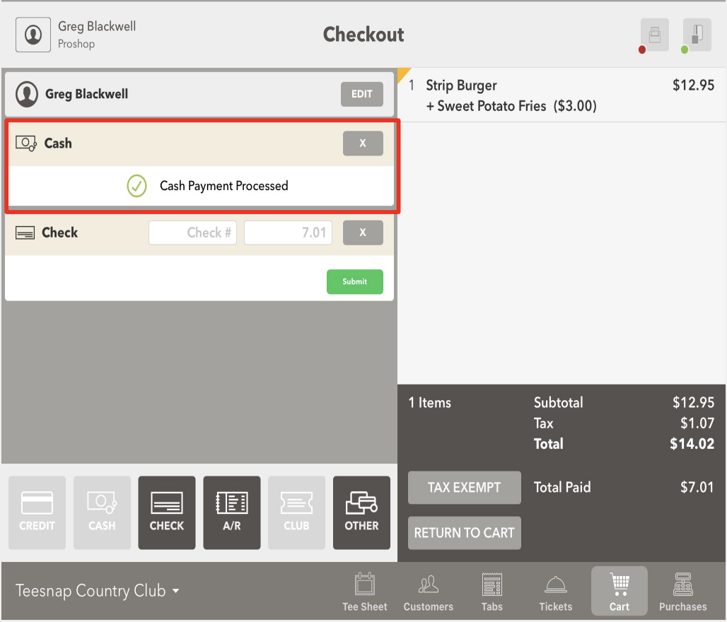 How to Run a Split Transaction - Non Credit Card